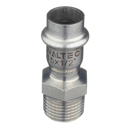 Соединитель VALTEC (VTi.908.I.001504) 15 мм х 1/2 ВР(г) нержавеющая сталь с накидной гайкой ...