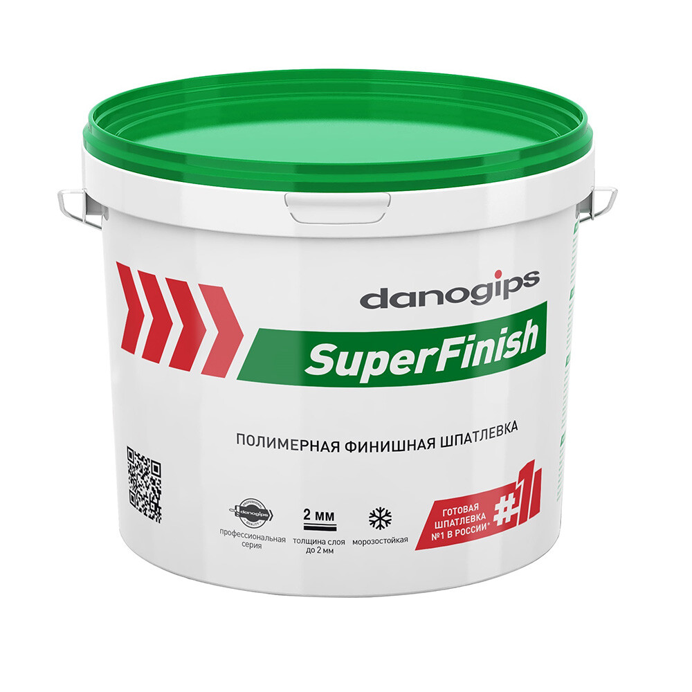 Шпатлевка Danogips SuperFinish универсальная 15 л/24 кг — купить в Санкт-Петербурге: цены ...