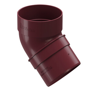 Колено трубы пластиковое d80 мм 45° Docke Standard красное RAL 3005 — купить в Санкт-Петербурге ...