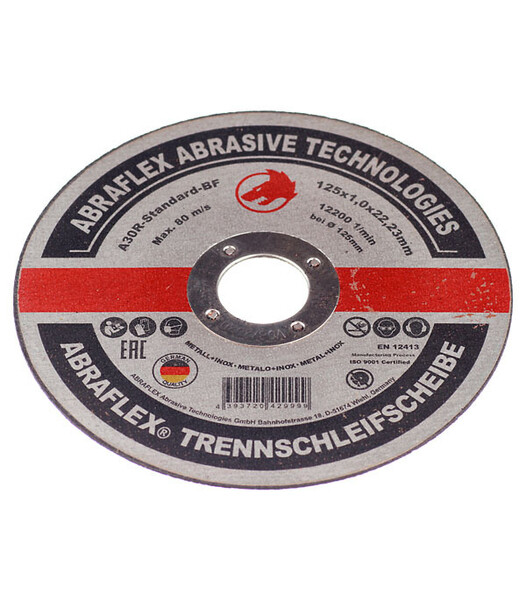 Круг отрезной по металлу Abraflex 125х22х1 мм (А125102223/29999 ...