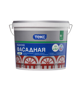 Краска фасадная Текс Профи акриловая база D бесцветная 4,5 л — купить в ...