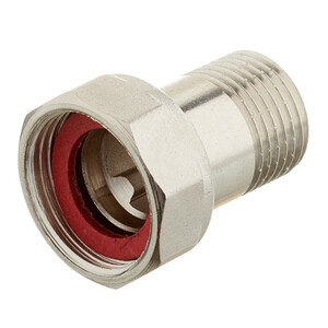 Полусгон Valtec 3/4 ВР(г) x1/2 НР(ш) с накидной гайкой латунный (VTr ...